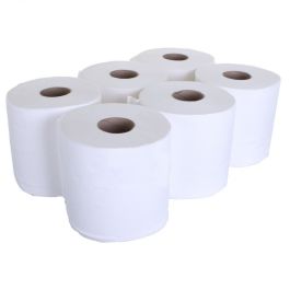 White 2 Ply Centrefeed rolls 400 Sheet - 6 Pack - Bondeye Optical