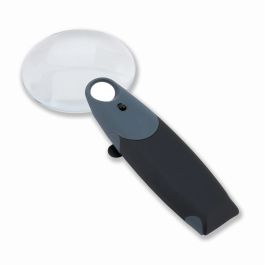 3.5" FreeHand LED Magnifier, 2.5x w/ 5.5x Spot Lens - Bondeye Optical