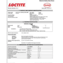 Loctite 243 MSDS - Bondeye Optical