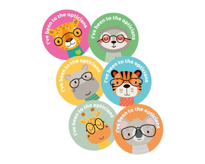 Children's Stickers - 50mm circle 250 on a roll - Bondeye Optical