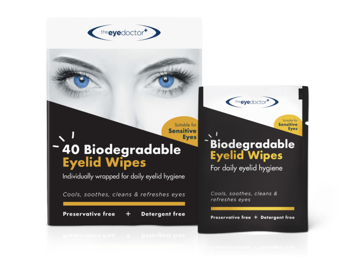 Eye Doctor Eyelid Wipes 40 Pack RRP £11.00 - Bondeye Optical