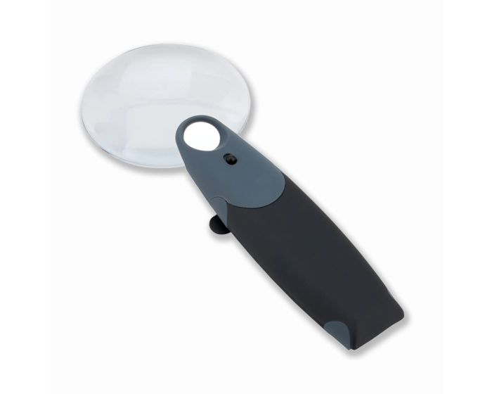 3.5" FreeHand LED Magnifier, 2.5x w/ 5.5x Spot Lens - Bondeye Optical